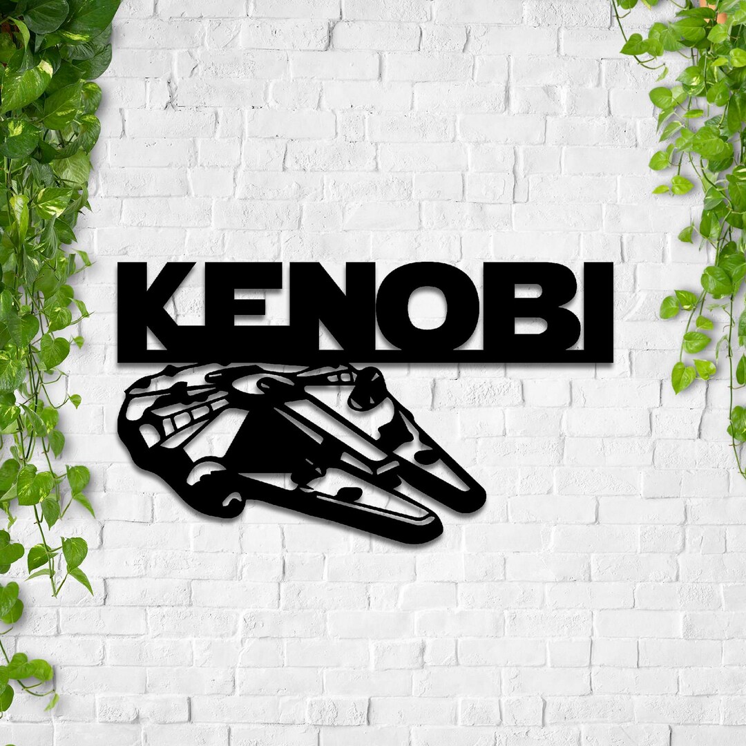 Star Wars Millennium Falcon Metal Wall Art Address Number | Custom Name ...