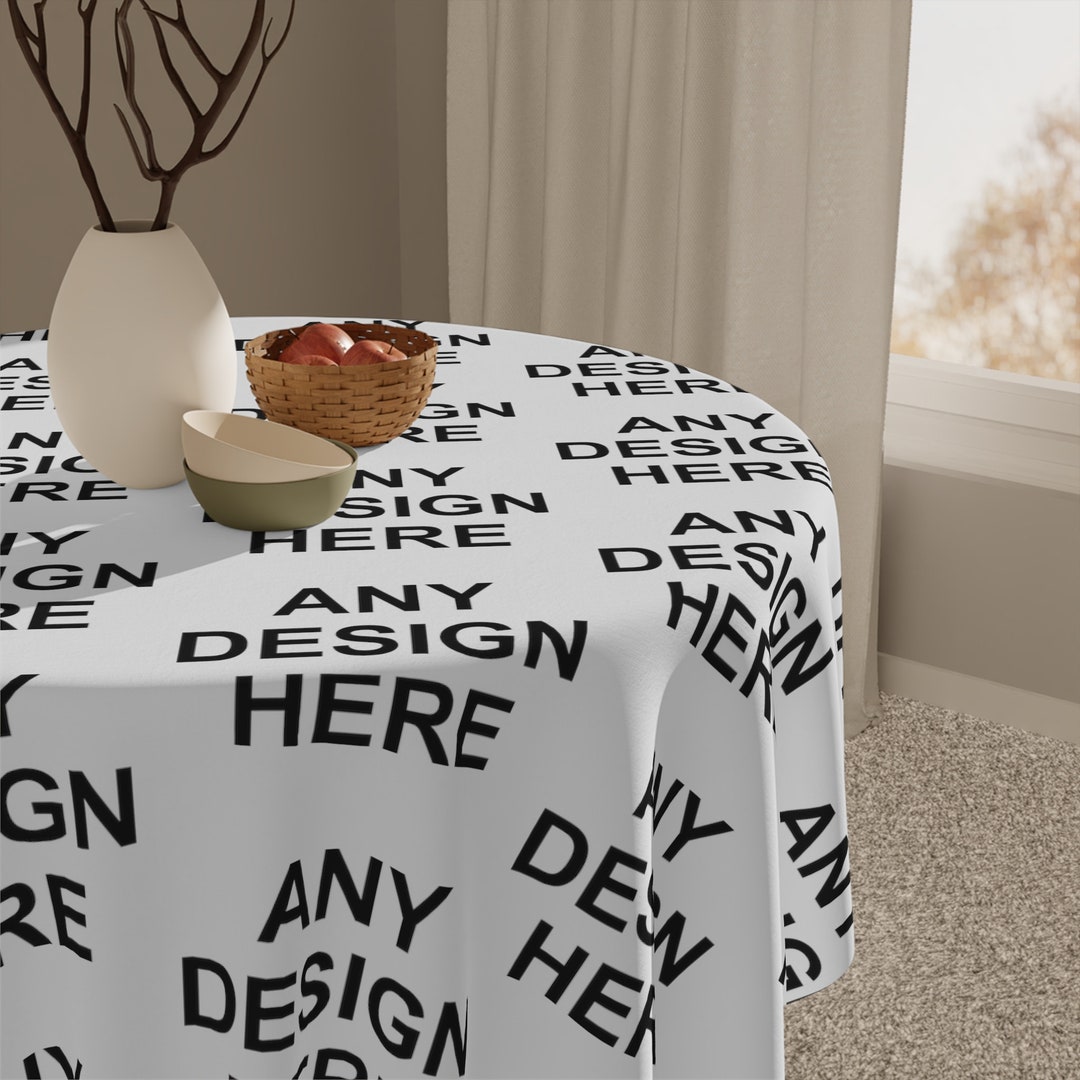 Custom Design Table Cloth, Personalised Birthday Table Decorations ...
