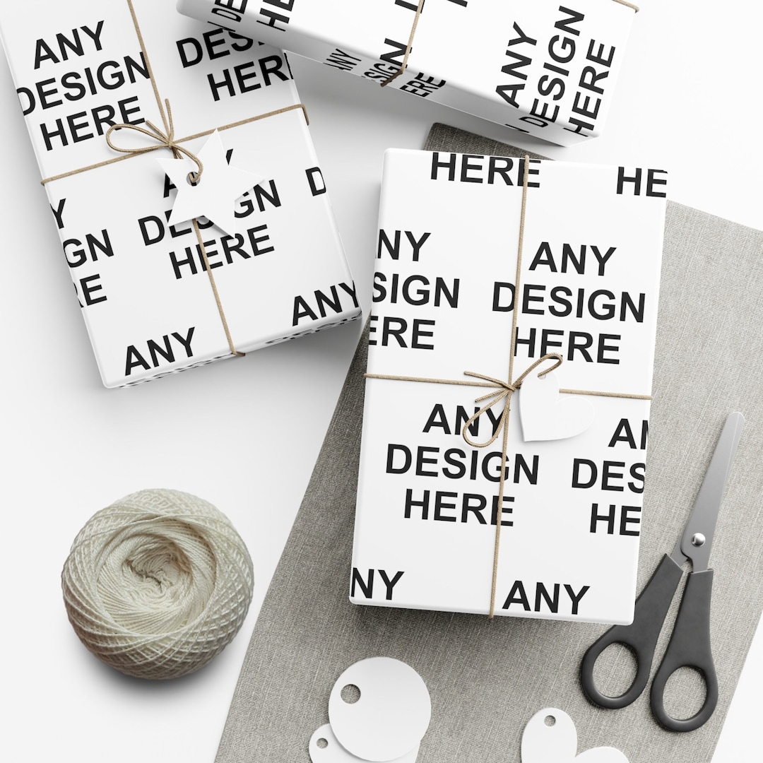 CUSTOM Gift Wrapping Paper, Any Design Personalised Gift Eco Friendly ...
