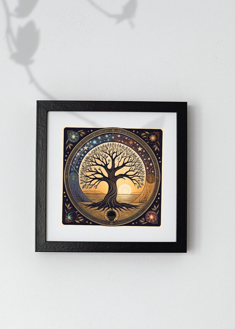 Wicca Tree of Life Art Print - Etsy