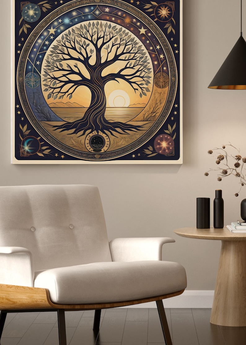 Wicca Tree of Life Art Print - Etsy