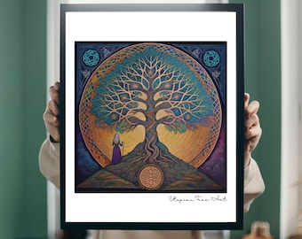 Tree of Life, Pink Tree, Magical Art, Magical Realism, Whimsical Art ...