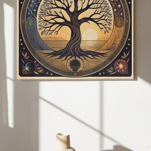 Wicca Tree of Life Art Print - Etsy