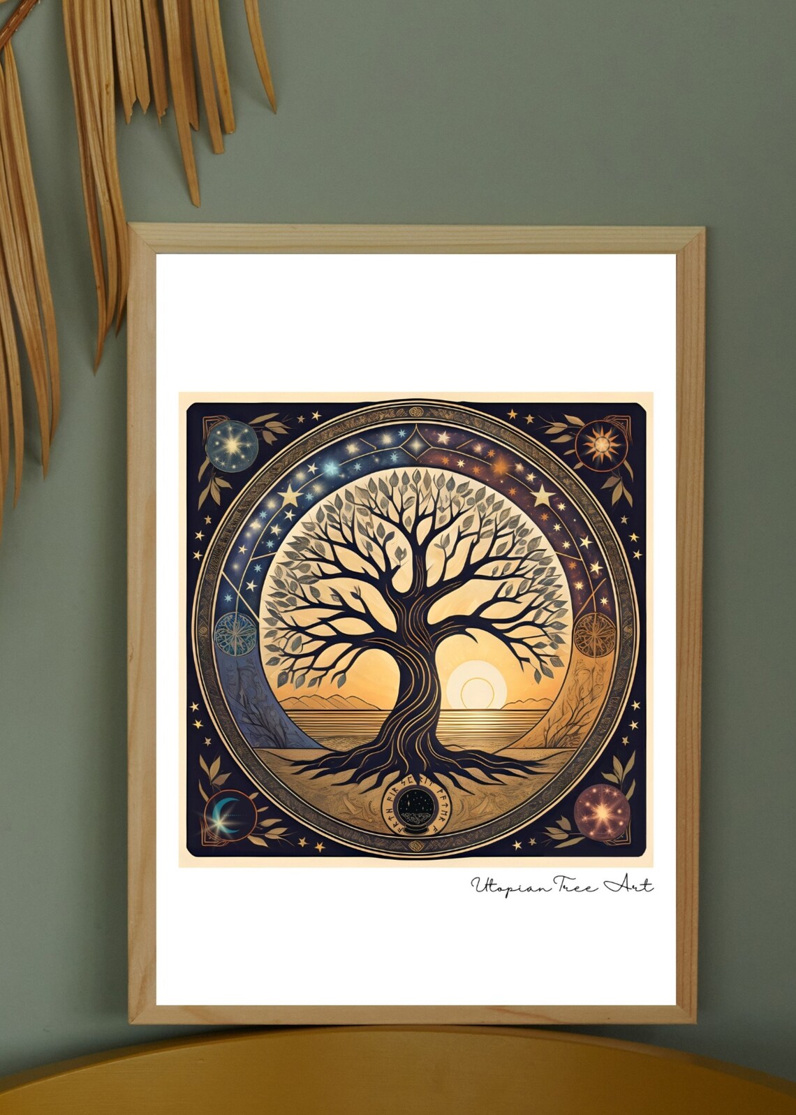 Wicca Tree of Life Art Print - Etsy