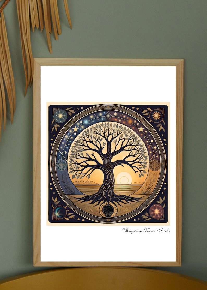 Wicca Tree of Life Art Print - Etsy
