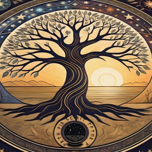 Wicca Tree of Life Art Print - Etsy