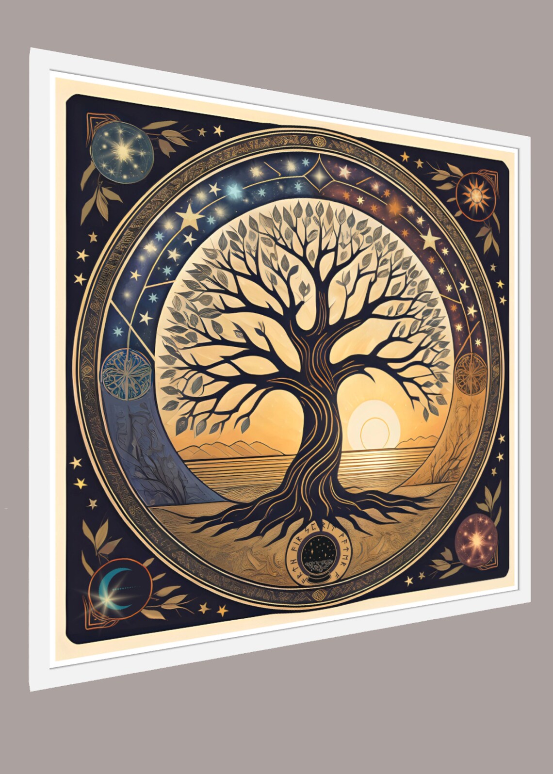 Wicca Tree of Life Art Print - Etsy