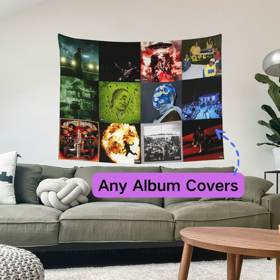 Custom Album Cover Tapestry Wall Tapestry Home Decor Dorm Decor Bedroom ...