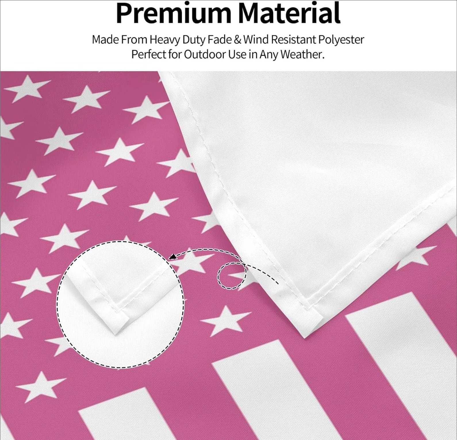Custom Photo Pink American Flag Personalized Flag Design Your Image ...