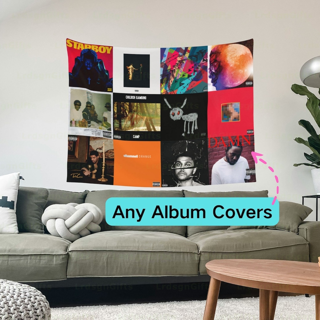 Custom Album Cover Tapestry Wall Tapestry Home Decor Dorm Decor Bedroom ...