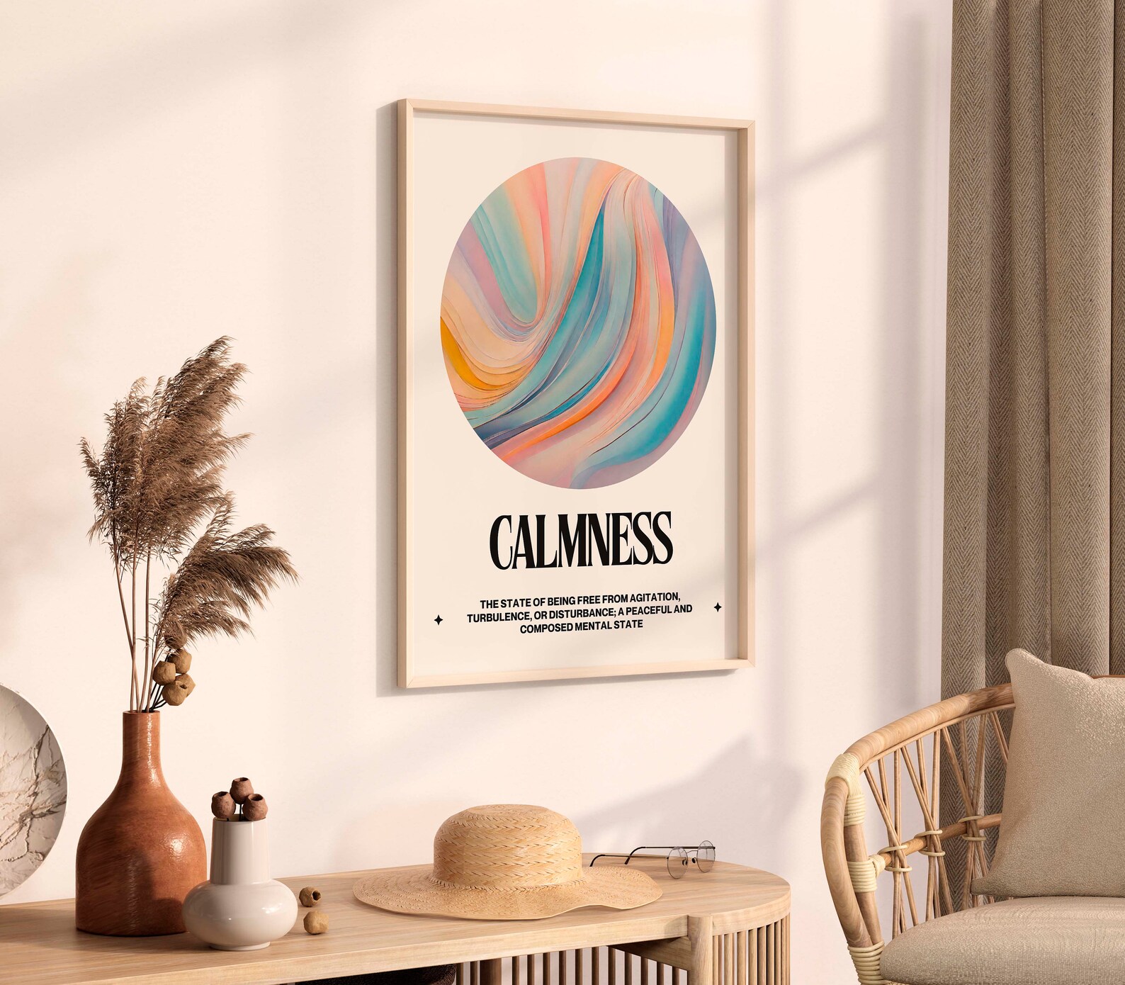 Calmness Poster • Emotions Abstract Wall Art Series • Perfect for ...