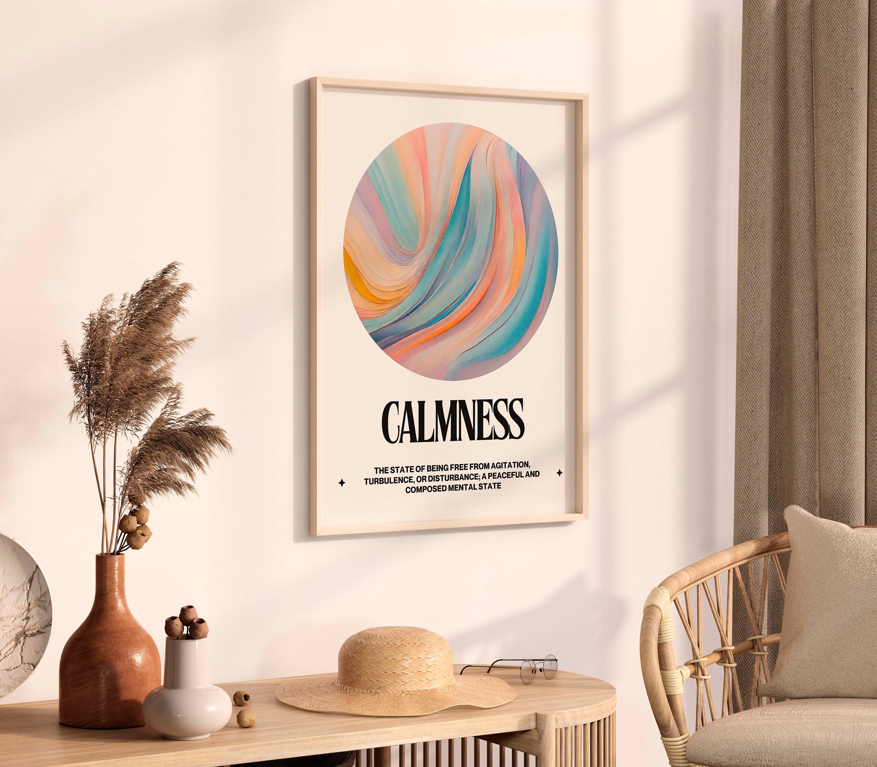 Calmness Poster • Emotions Abstract Wall Art Series • Perfect for ...
