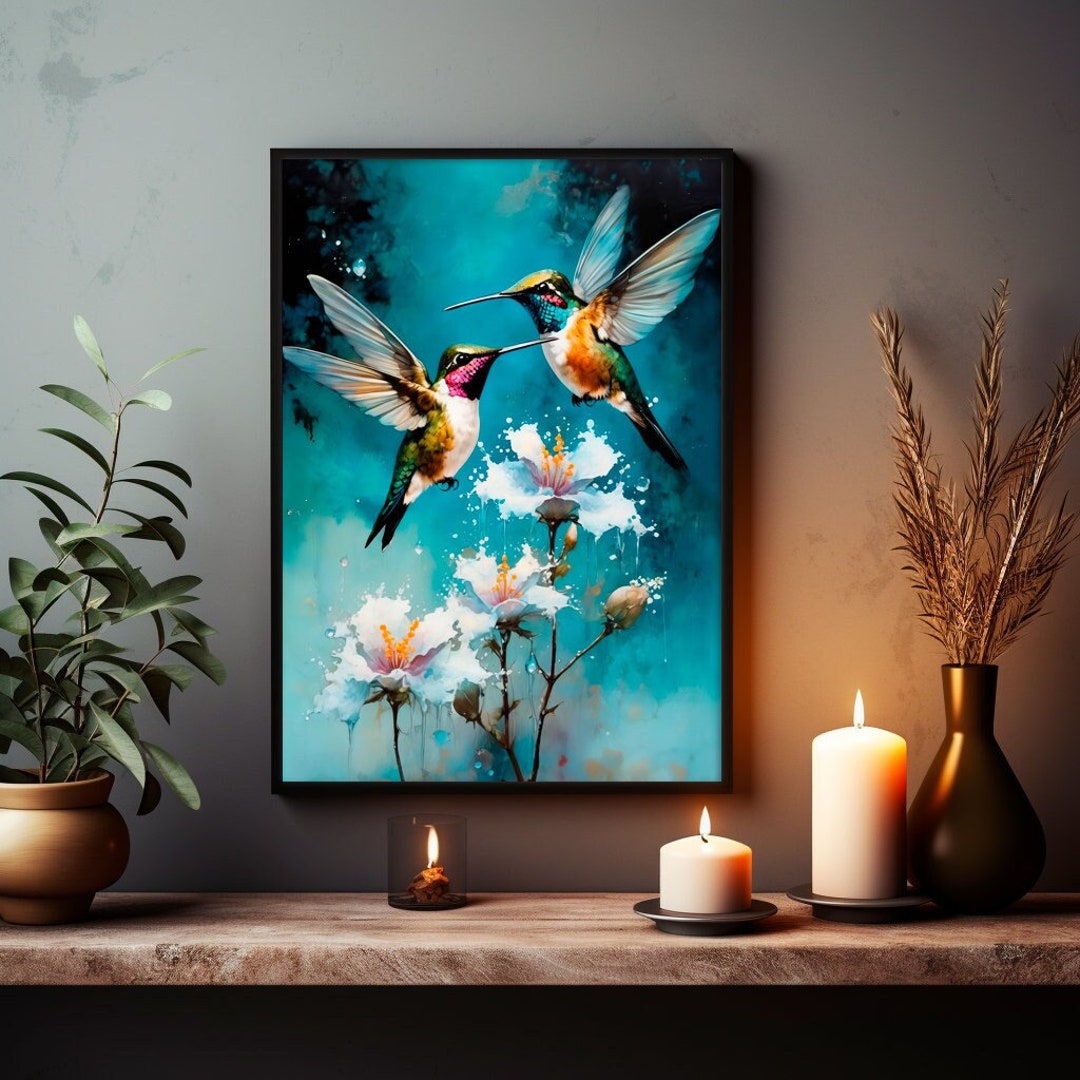 Gemini Zodiac Hummingbirds Digital Print Astrology Print Ideal Gift for ...