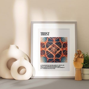 Trust Digital Abstract Poster for Psychology Lovers - Office and ...