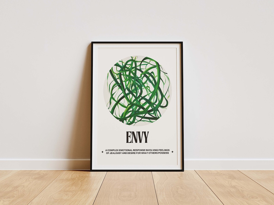 Envy in Abstract • Emotions Poster Series • Description of Envy ...