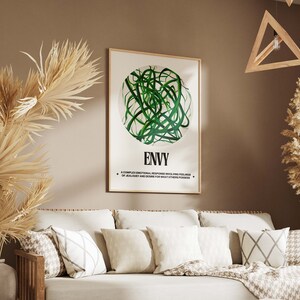 Envy in Abstract • Emotions Poster Series • Description of Envy ...