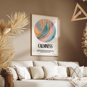 Calmness Poster • Emotions Abstract Wall Art Series • Perfect for ...