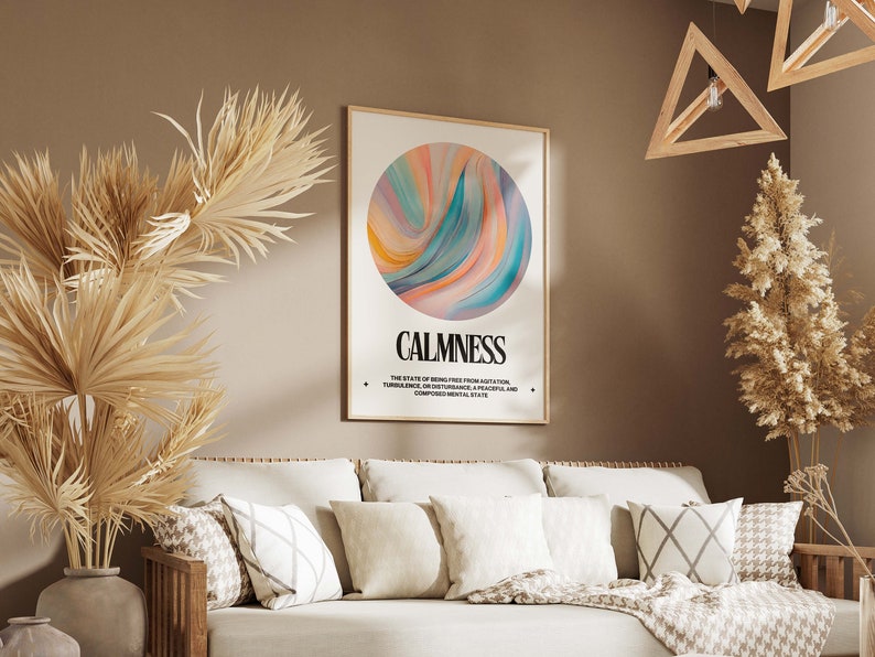 Calmness Poster Emotions Abstract Wall Art Series Perfect for ...