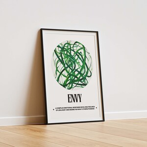 Envy in Abstract • Emotions Poster Series • Description of Envy ...
