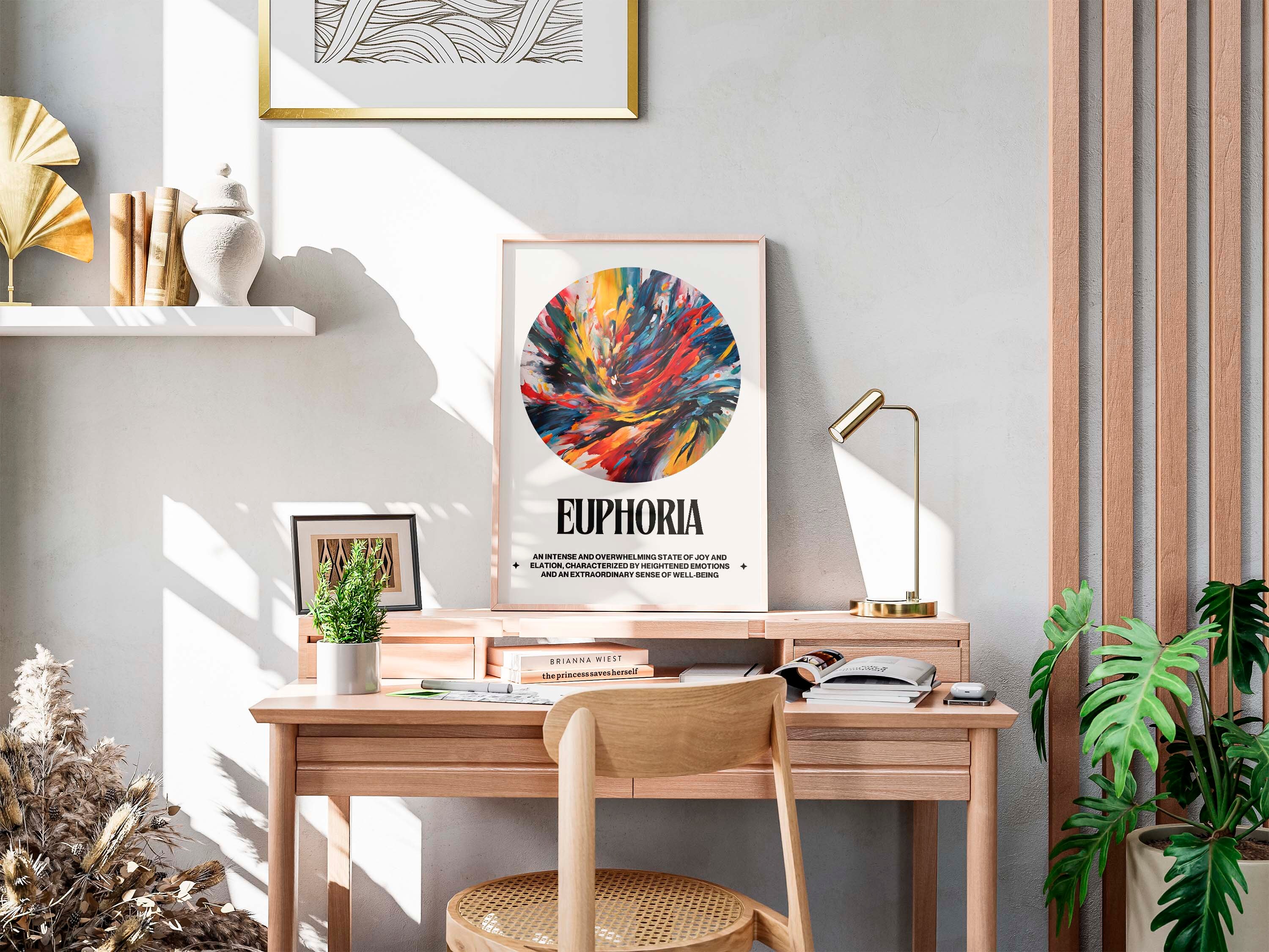 Euphoria Abstract Digital Poster • Emotions Series • Description of ...