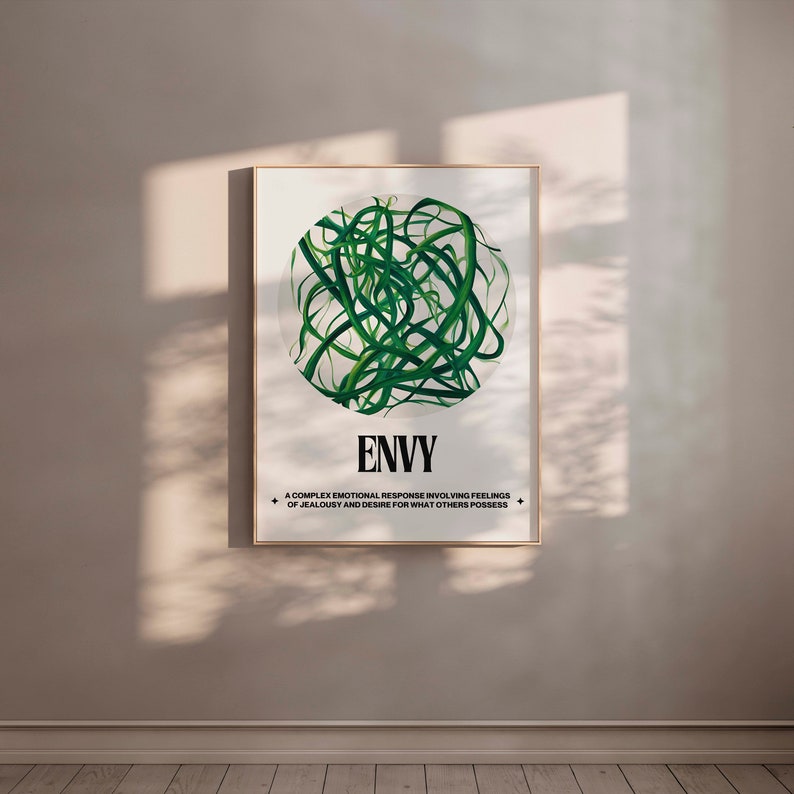 Envy in Abstract • Emotions Poster Series • Description of Envy ...