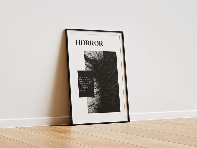 Digital Horror Abstract Poster for Psychology Enthusiasts and Therapy ...