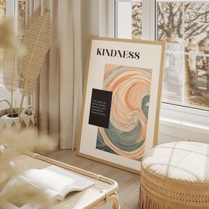 Kindness Poster for Emotional Decor • Modern Psychology Inspired ...