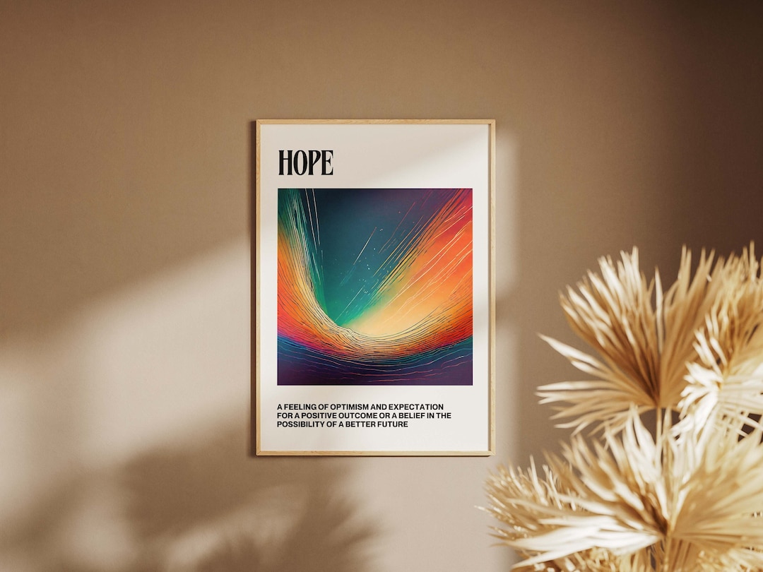 Abstract Hope Digital Print • Therapy Room Wall Art & Emotion ...