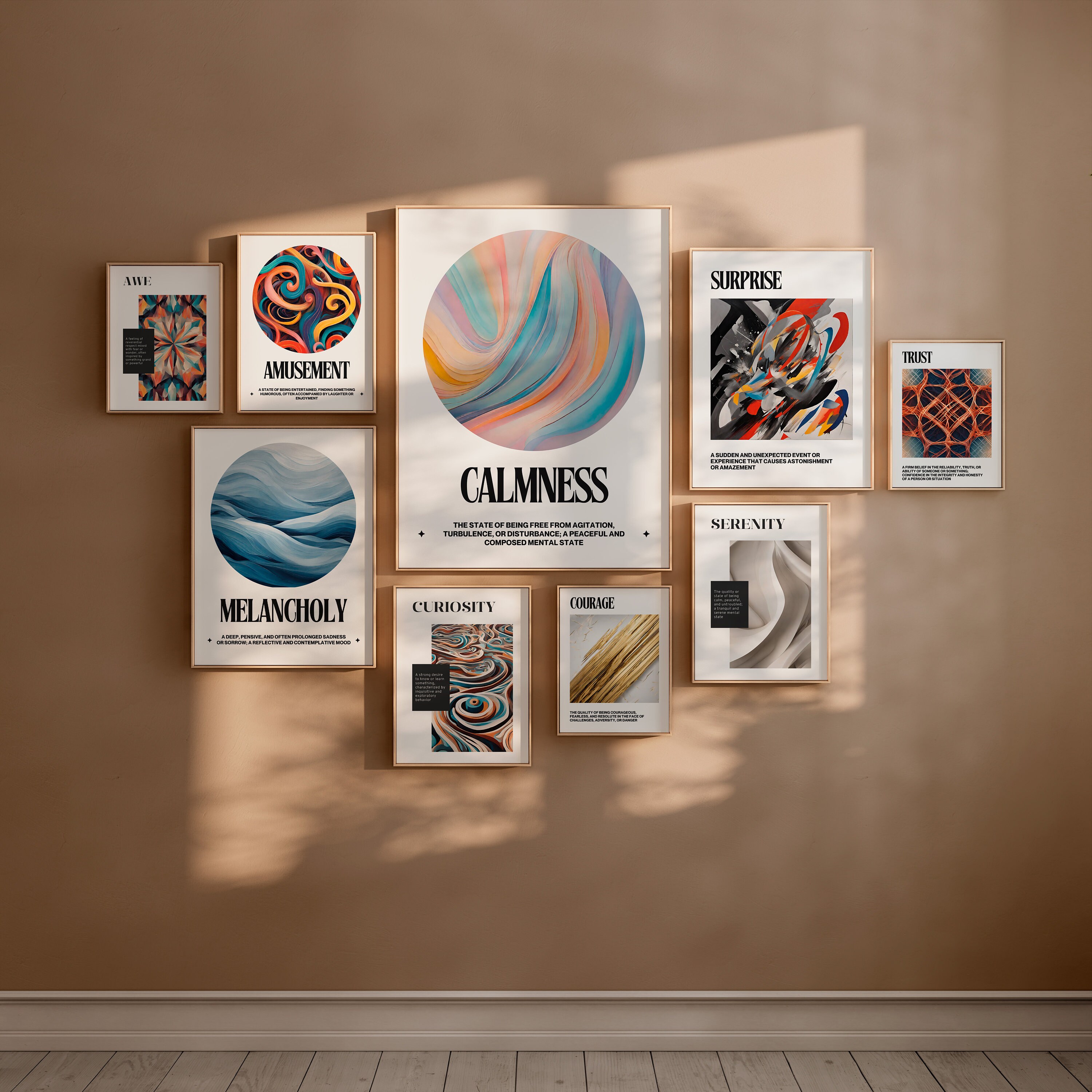 Calmness Poster Emotions Abstract Wall Art Series Perfect for ...