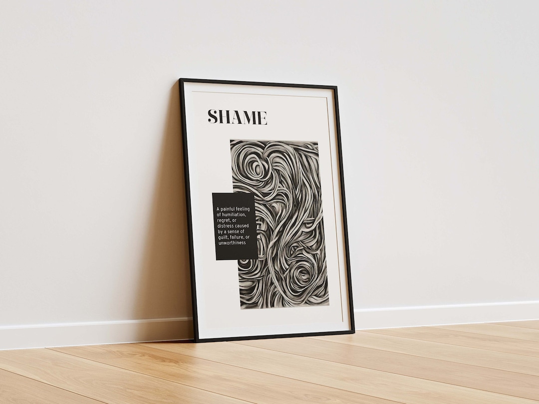 Abstract Shame Art Print - Perfect for Psychology Enthusiasts and ...