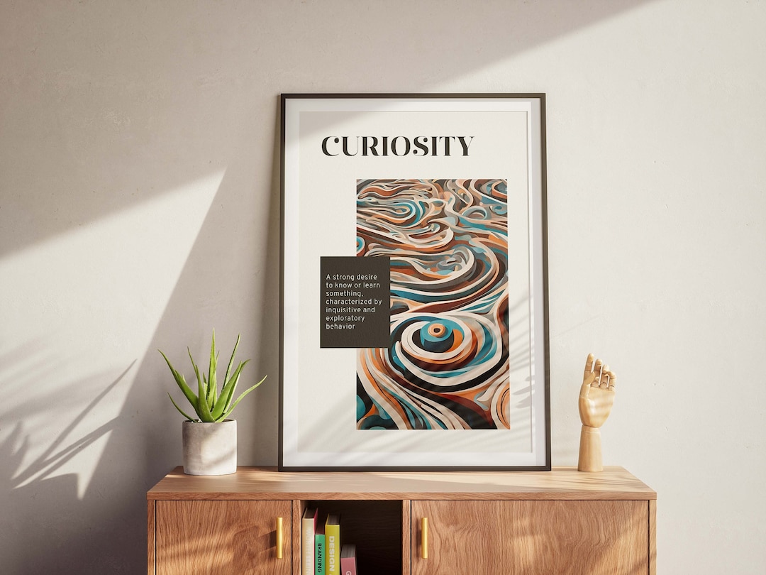 Curiosity Poster • Emotions Abstract Wall Art Series • Perfect for ...