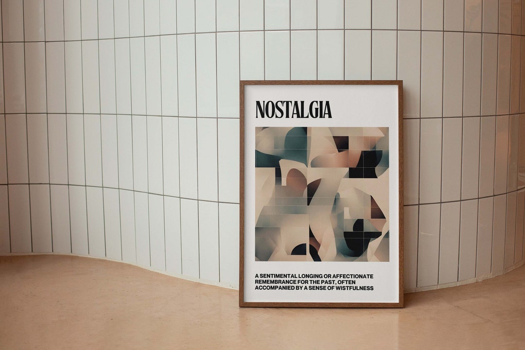 Abstract Poster Depicting Nostalgia: Ideal for Psychology Enthusiasts ...