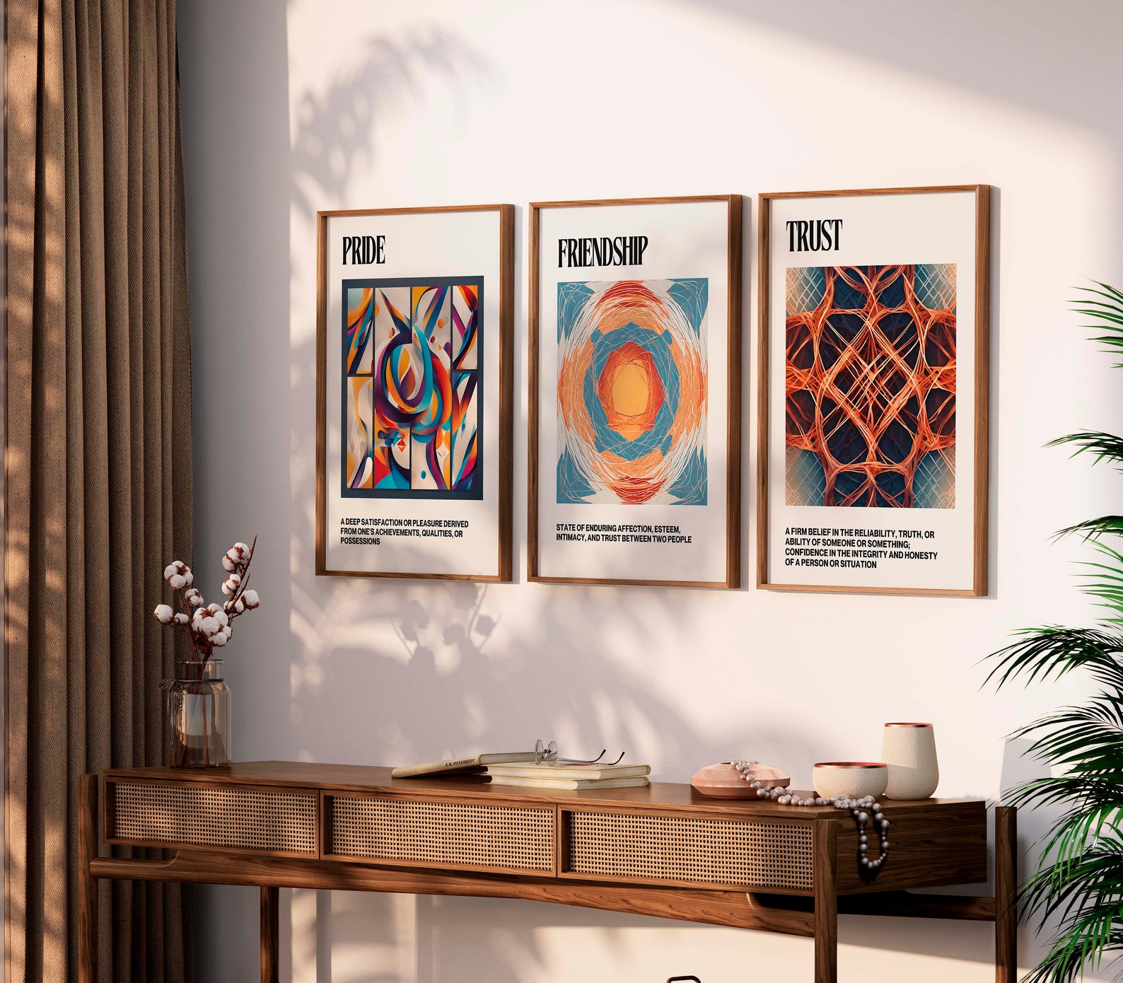 Emotions of Connection Trio Art Prints • Pride, Friendship, Trust ...