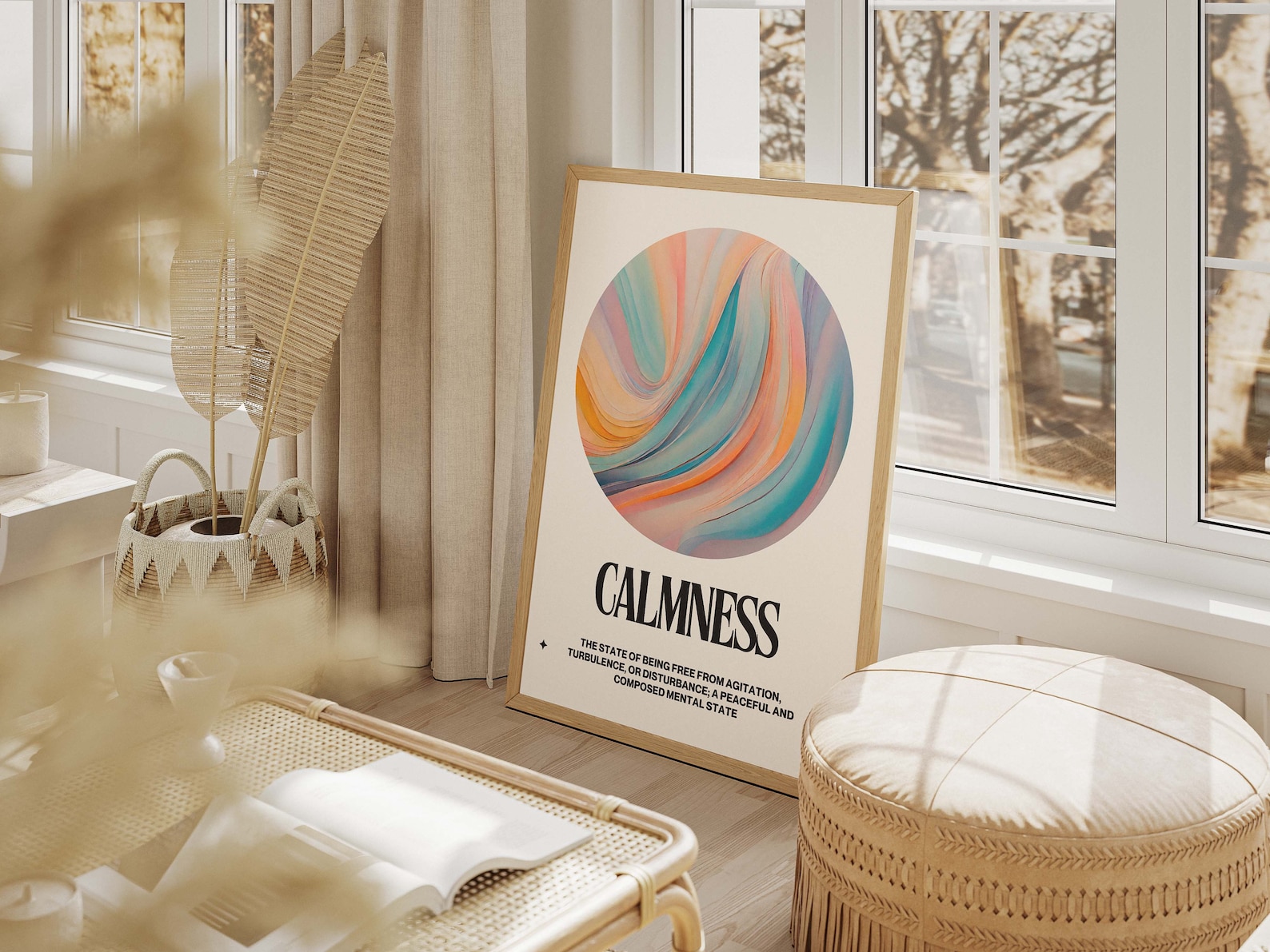 Calmness Poster • Emotions Abstract Wall Art Series • Perfect for ...