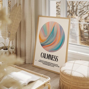 Calmness Poster • Emotions Abstract Wall Art Series • Perfect for ...