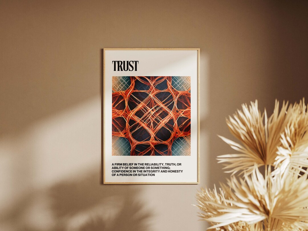 Trust Digital Abstract Poster for Psychology Lovers - Office and ...