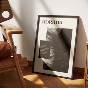Digital Horror Abstract Poster for Psychology Enthusiasts and Therapy ...