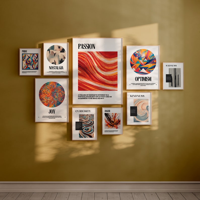 Discover the Depths of Sadness: Digital Abstract Emotion Poster for ...