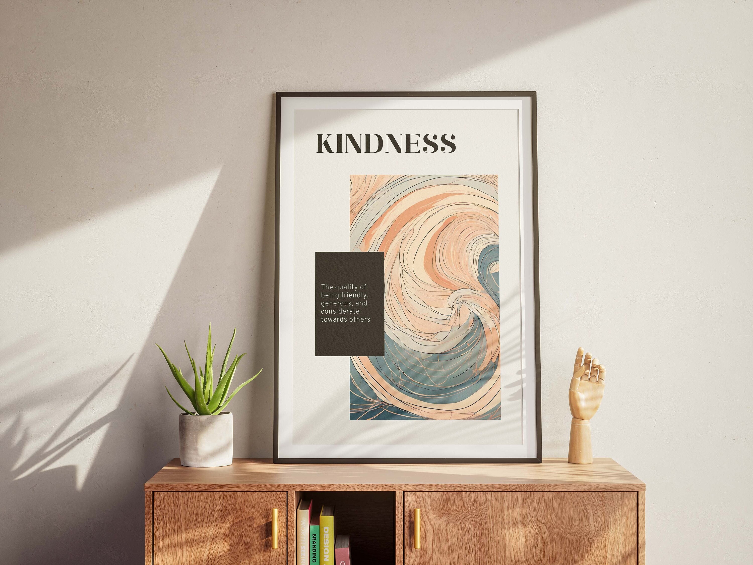 Kindness Poster for Emotional Decor • Modern Psychology Inspired ...