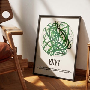 Envy in Abstract • Emotions Poster Series • Description of Envy ...