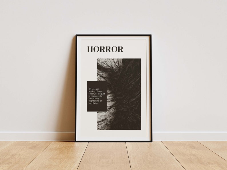 Digital Horror Abstract Poster for Psychology Enthusiasts and Therapy ...