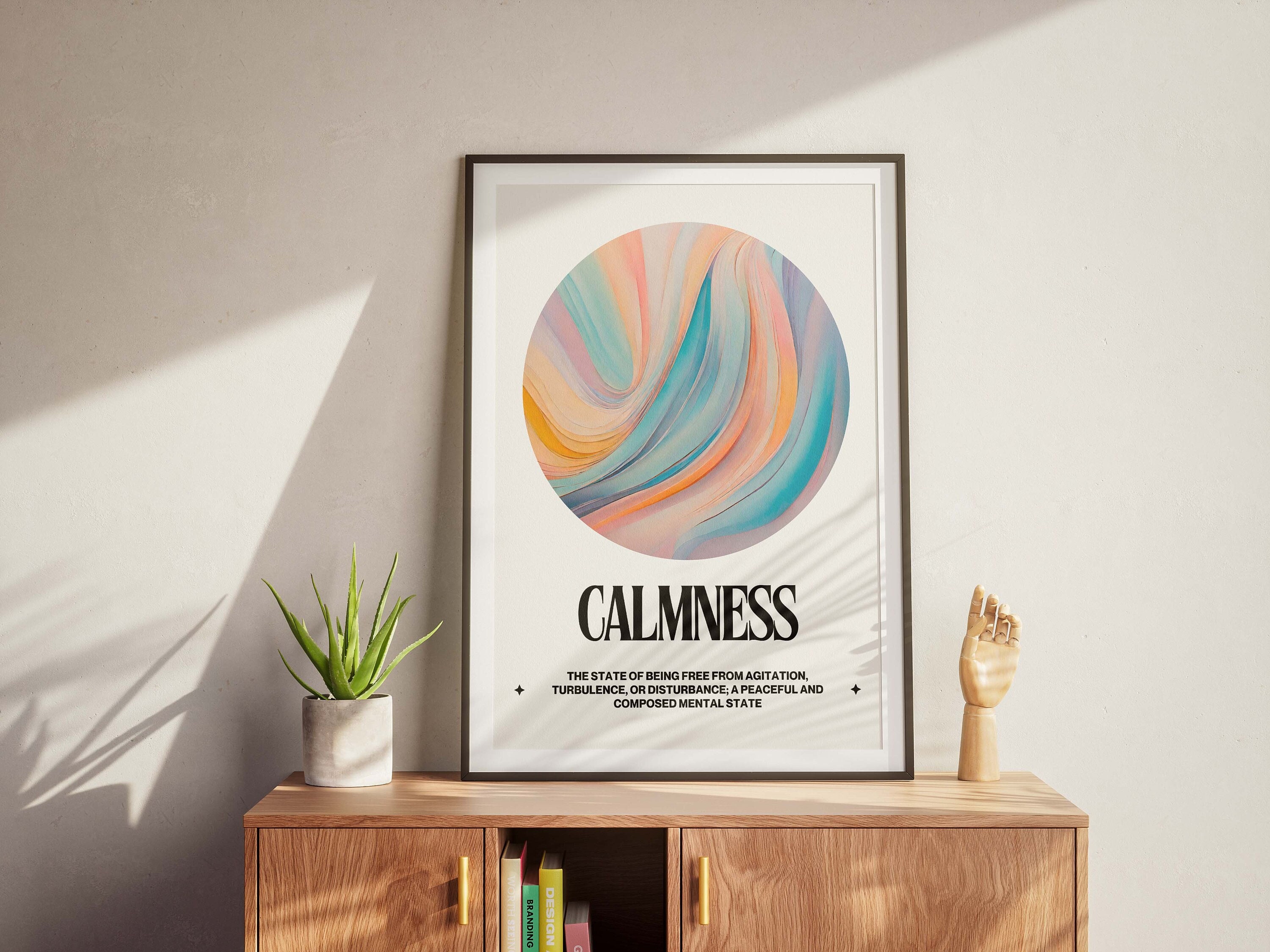 Calmness Poster • Emotions Abstract Wall Art Series • Perfect for ...