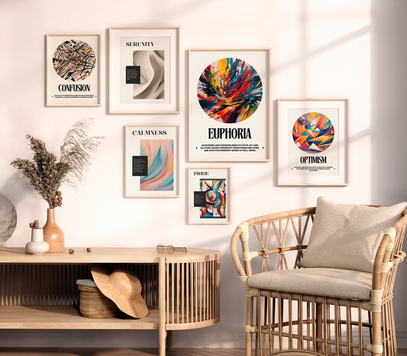 Euphoria Abstract Digital Poster • Emotions Series • Description of ...