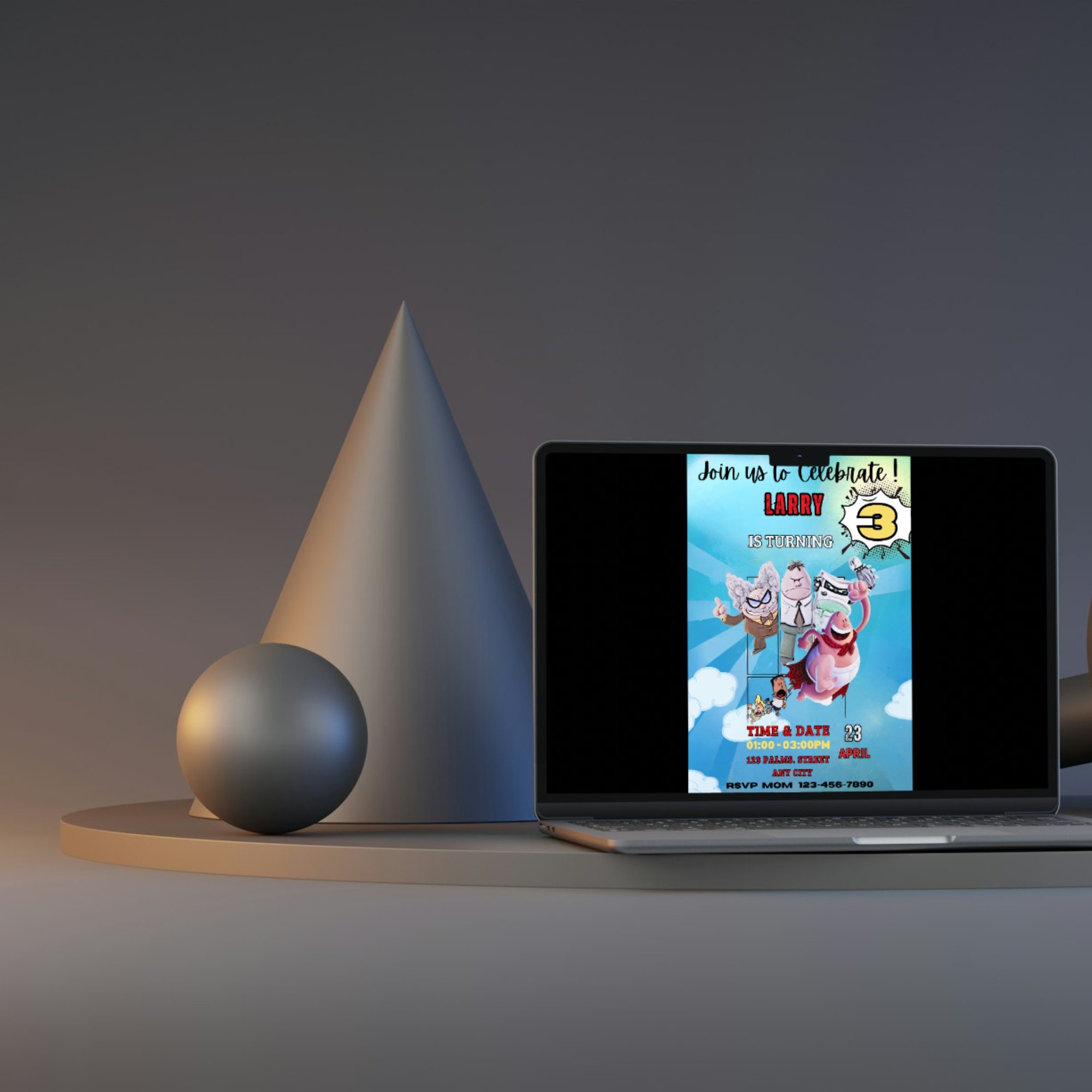 Editable Captain Underpants Party Invitation, Captain Underpants Party ...