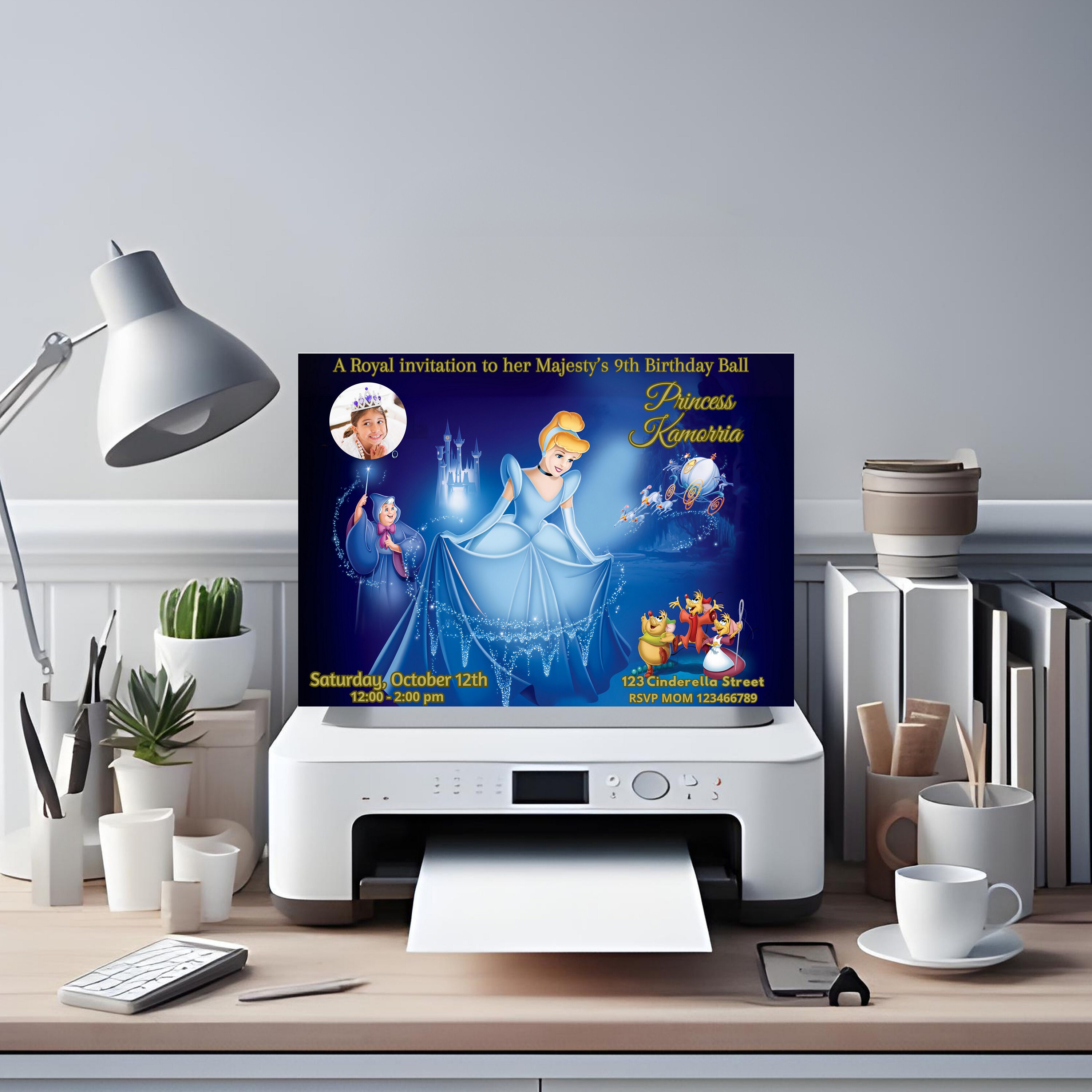 Editable Princess Ball Invitation Princess Party Invite Cinderella ...