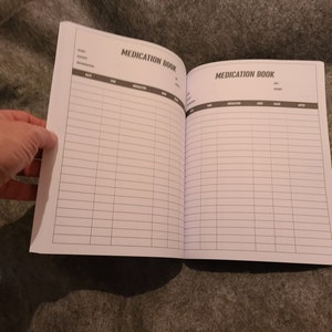 Medication Log Book - Etsy