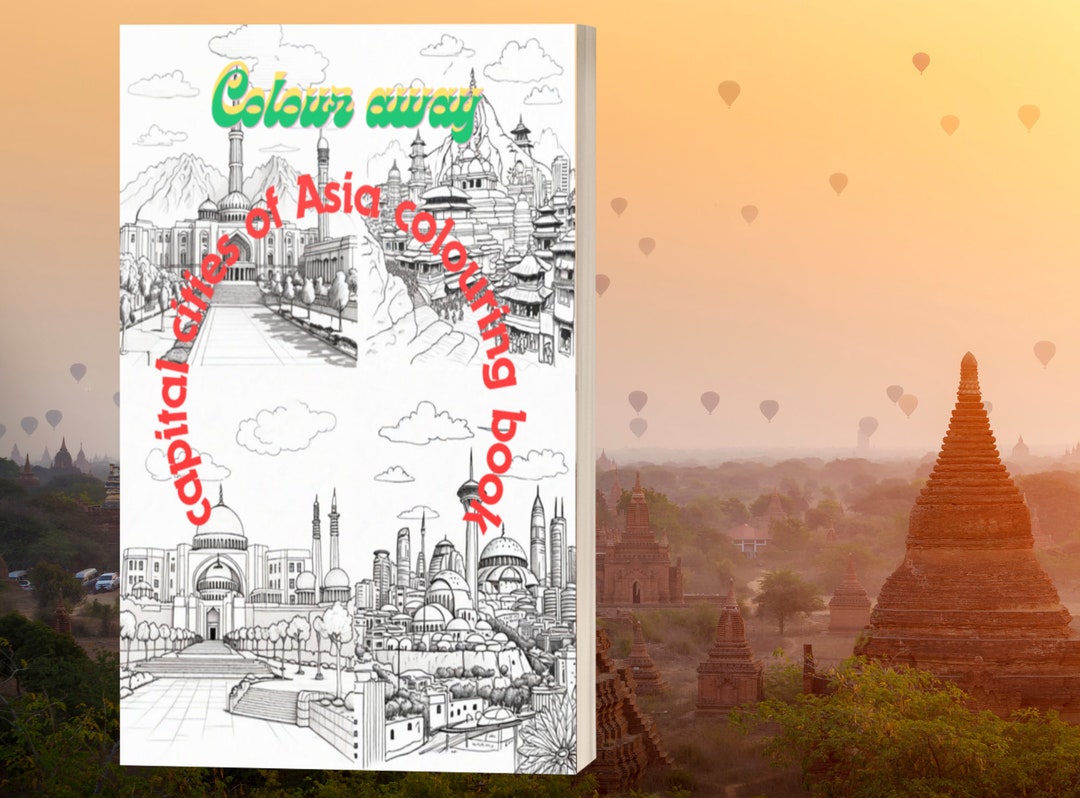 Capital Cities of Asia Colouring Book - Etsy