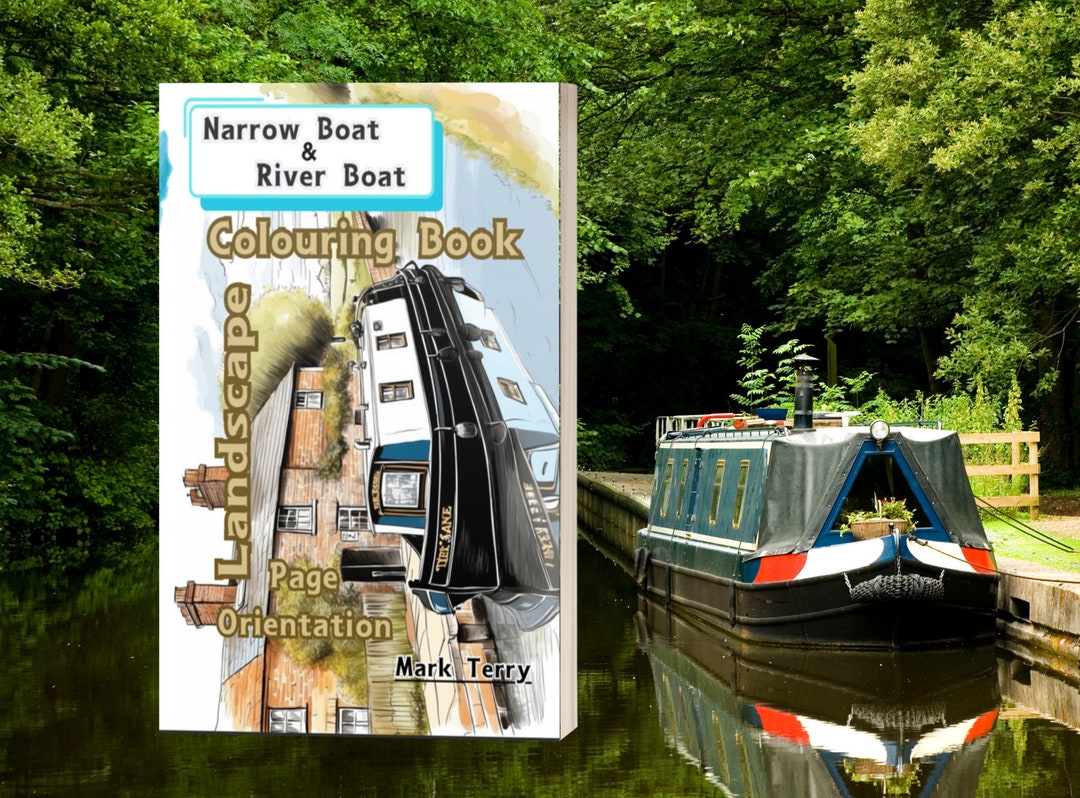 Narrow Boat and River Boat Colouring Book - Etsy