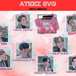 ATEEZ SVG Fanmade Bundle - Instant Download + G-drive Link - Etsy