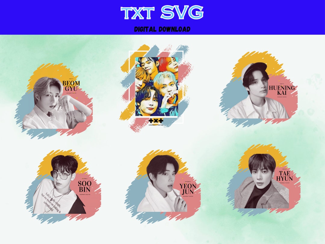 TXT SVG Fanmade Bundle - Etsy